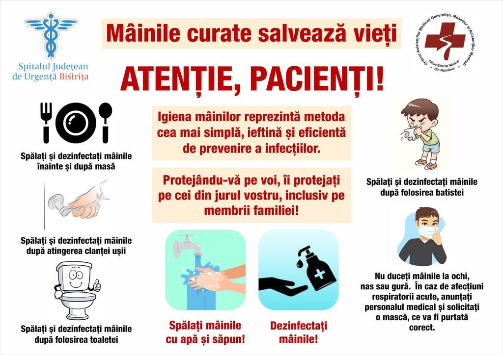 Ziua Internationala a Igienei Mainilor, marcata la Bistrita (FOTO)